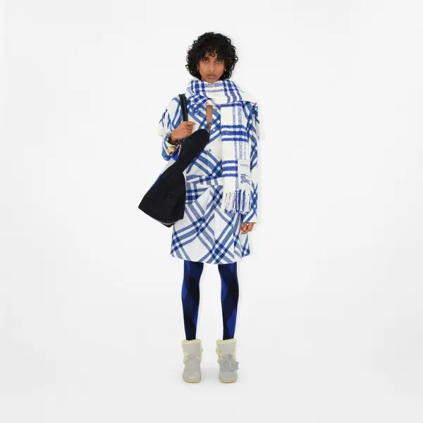 Burberry Checked Pleated Mini Skirt