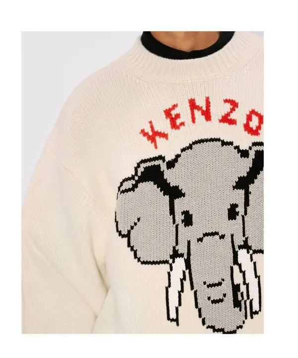 Kenzo Elephant Embroidered Jumper