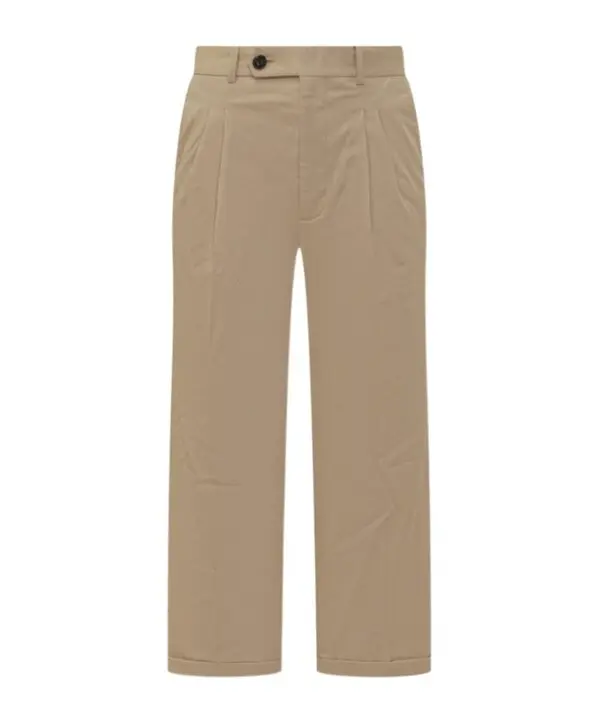Drole De Monsieur Drôle De Pleated Cropped Trousers
