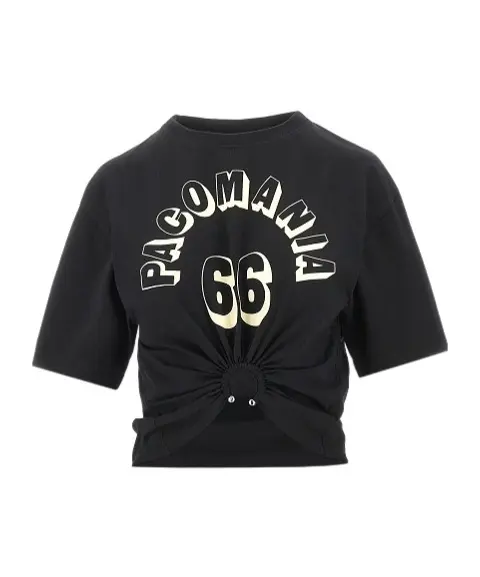 Rabanne Printed T-shirt - Black