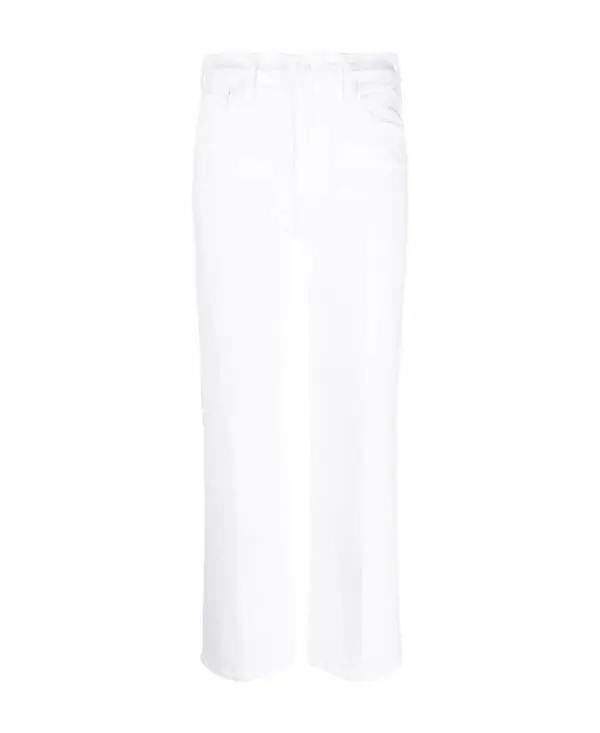 MOTHER Fairest Of Them All Straight Leg Jeans - White