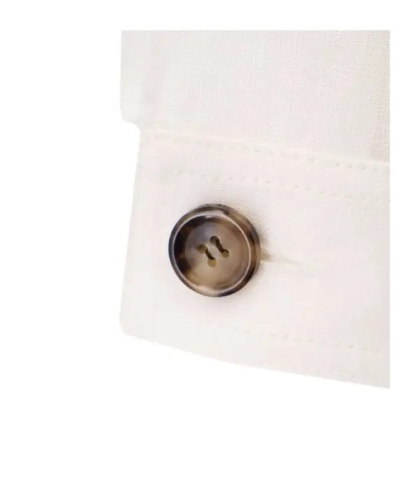 Loro Piana Round Neck Dress With Short Sleeves And Side Pockets