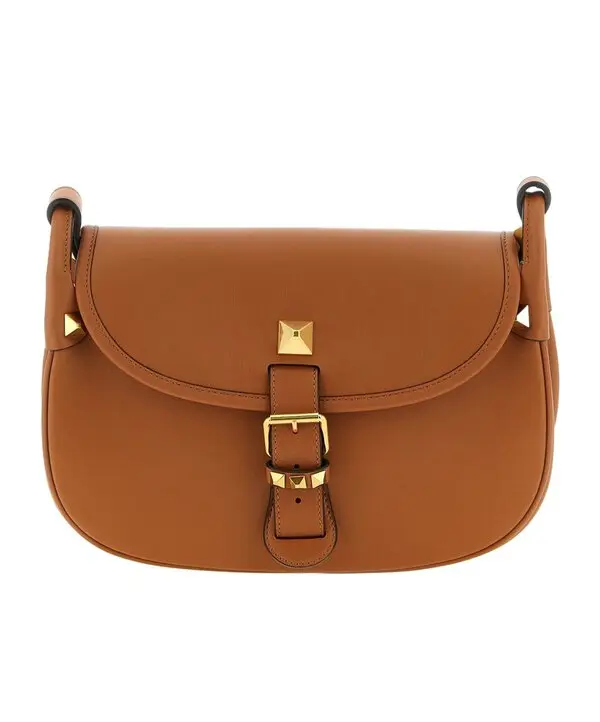 Valentino Garavani One Stud Flaneuse Small Shoulder Bag - Brown