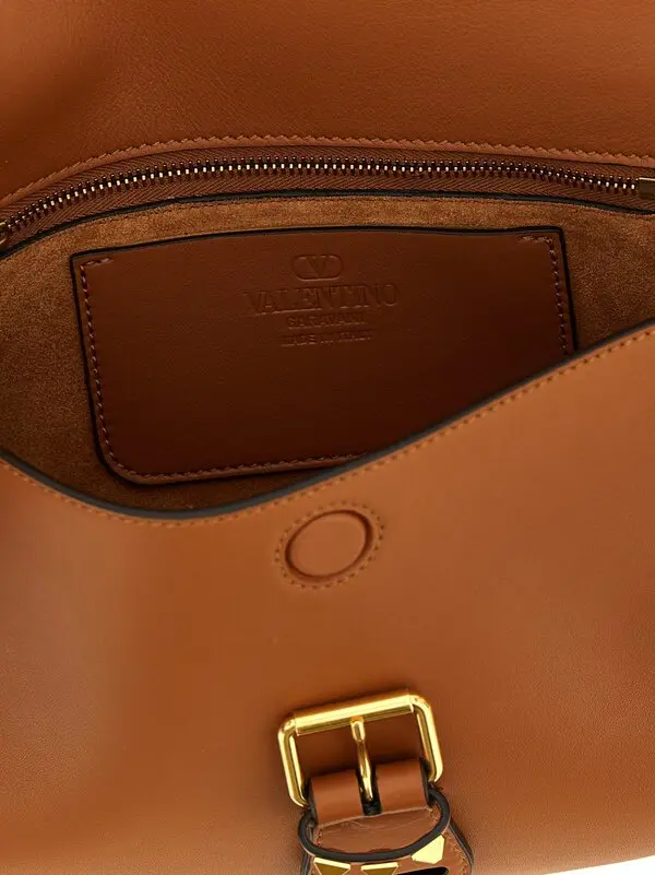 Valentino Garavani One Stud Flaneuse Small Shoulder Bag - Brown