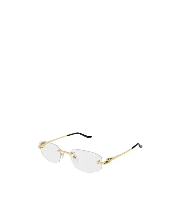 Cartier Rimless Rectangular Eyeglasses - Golden