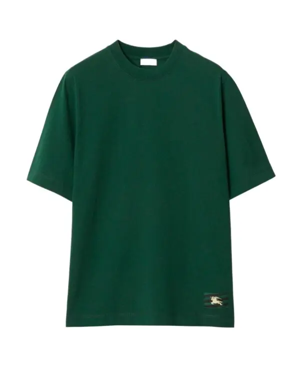 Burberry Logo Patch Crewneck T-shirt - Green