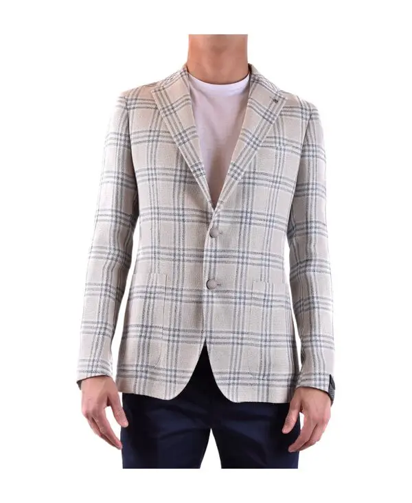 Tagliatore Check-print Single-breasted Blazer - Gray
