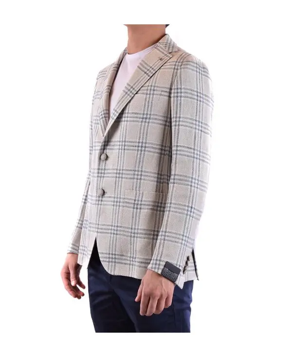 Tagliatore Check-print Single-breasted Blazer - Gray