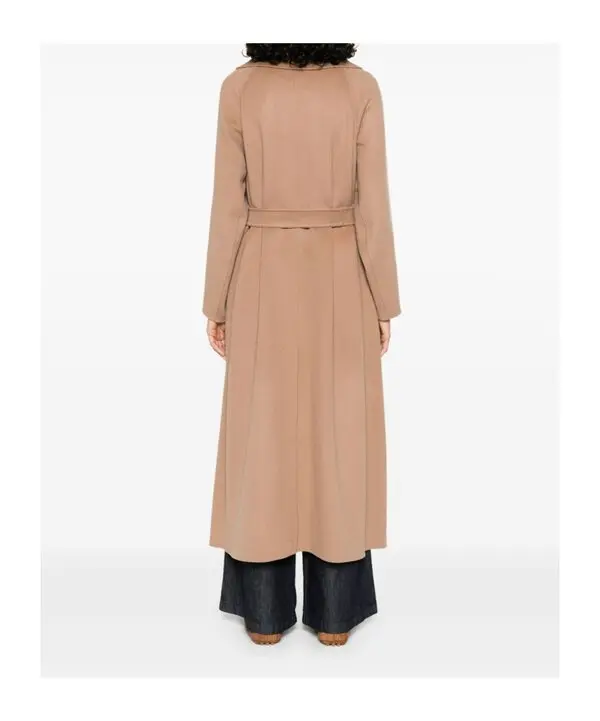 Max Mara Doris Belted Long-sleeved Coat - Brown