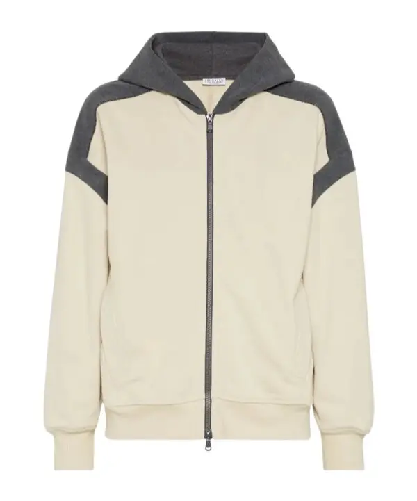 Brunello Cucinelli Hooded Sweatshirt - Beige