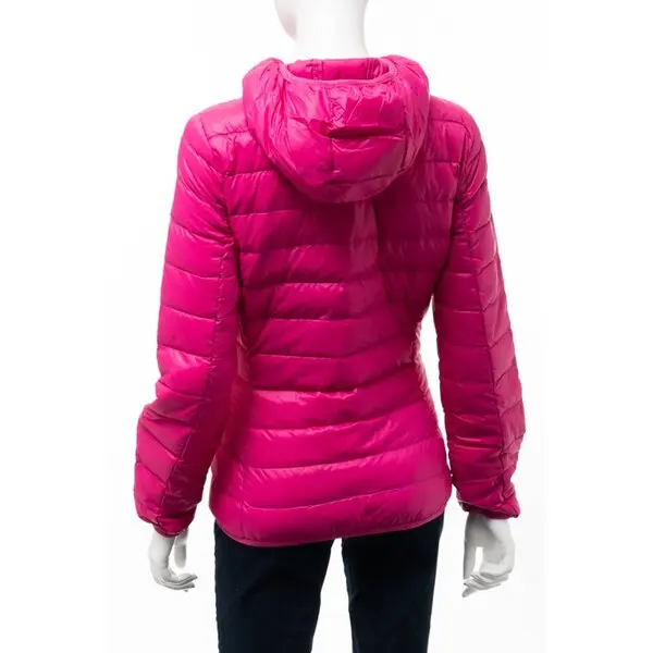 EA7 Quilted Down Jacket With Hood - Pink