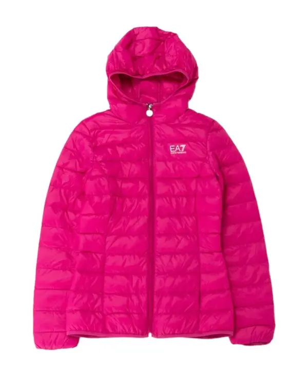 EA7 Quilted Down Jacket With Hood