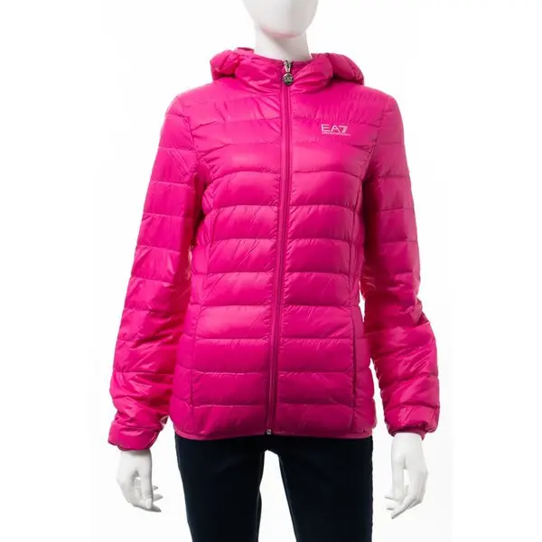 EA7 Quilted Down Jacket With Hood
