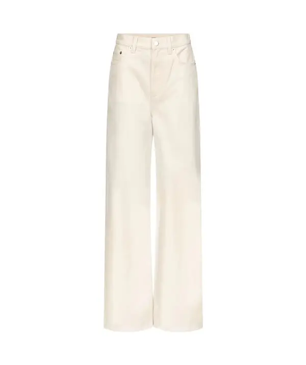 Loulou De Saison Asmar Velvet Jeans - Cream