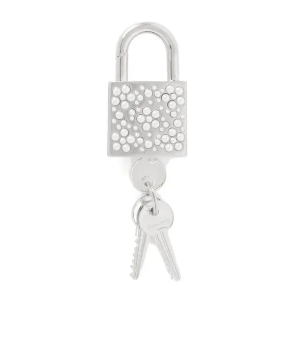 Simone Rocha Faux Pearl Embellished Silver-tone Charm - White
