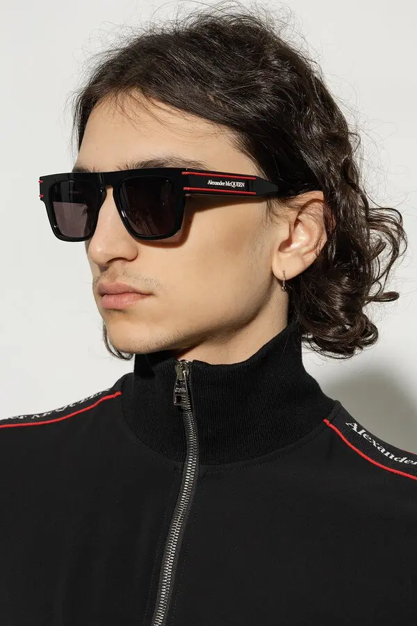 Alexander McQueen Logo-print Arm Sunglasses