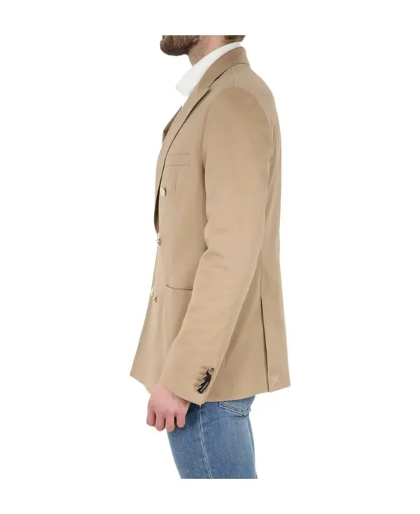 TONELLO Double-breasted Jacket - Nude