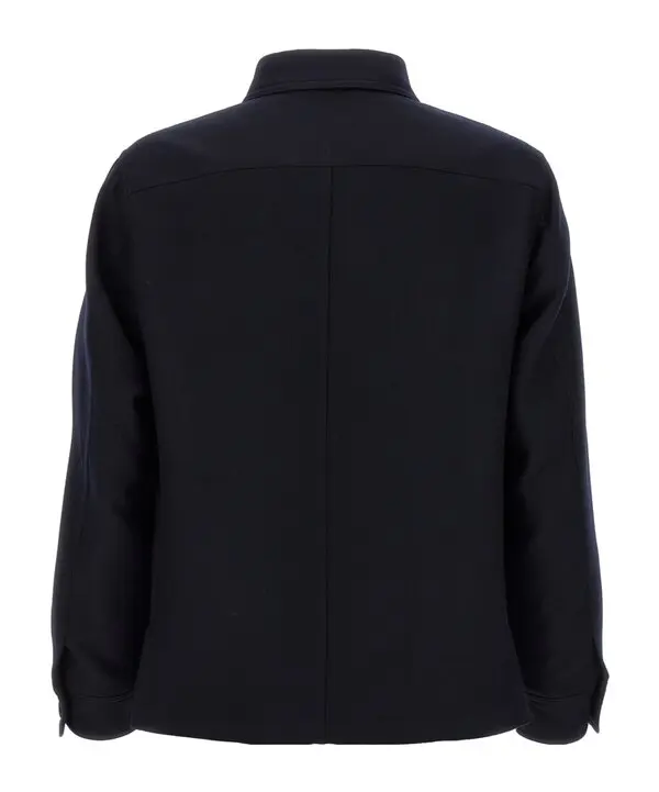 TOM FORD Button-down Flap-pocket Shirt Jacket - Blue