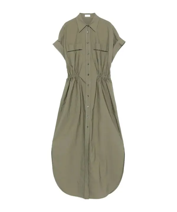 Brunello Cucinelli Monile Detailed Short Sleeved Midi Dress