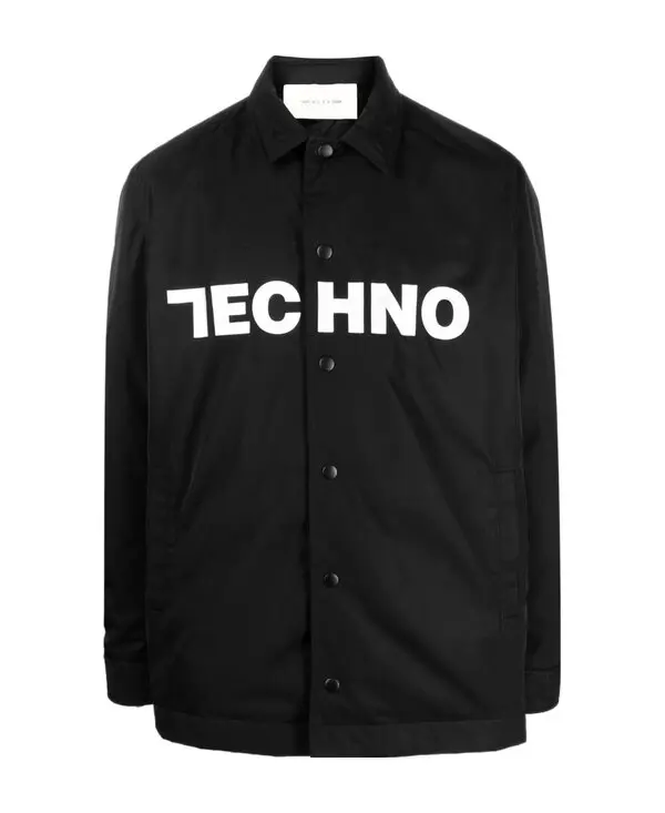 1017 Alyx 9sm Long-sleeved Shirt Jacket With Graphic Print