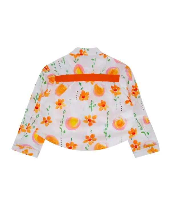 Marni Floral Print Zip-up Shirt Jacket