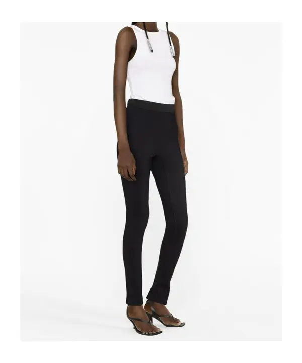 Wardrobe.NYC High Waisted Back Slit Casual Pants