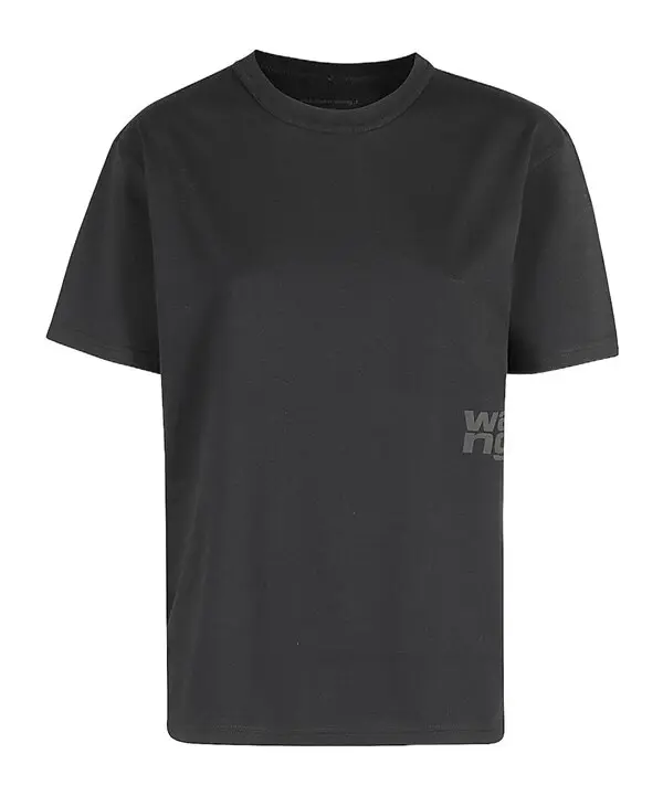 Alexander Wang Puff Logo Jersey T-shirt - Black