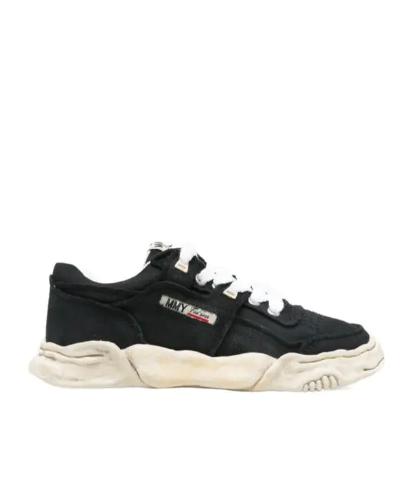 Mihara Yasuhiro Parker Embroidered Low-top Sneakers - Black