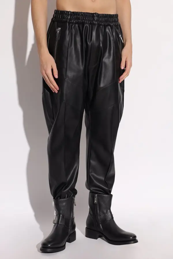 Dsquared2 Faux Leather Jogging Pants