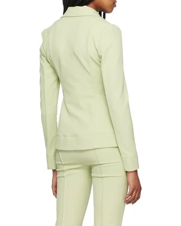 GANNI Stretch Suiting Shirt Blazer With Button Front
