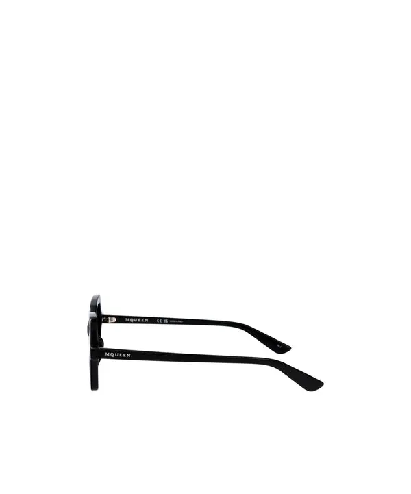 Alexander McQueen Geometric Frame Sunglasses - Black