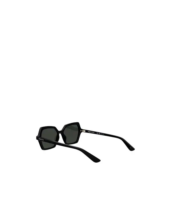 Alexander McQueen Geometric Frame Sunglasses - Black