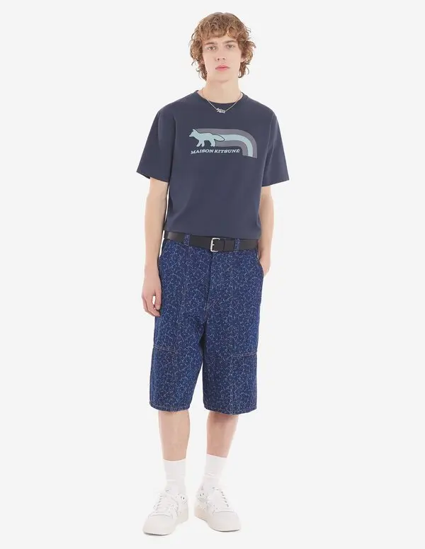 Maison Kitsuné Bold Fox Head Patch Comfort T-shirt - Blue