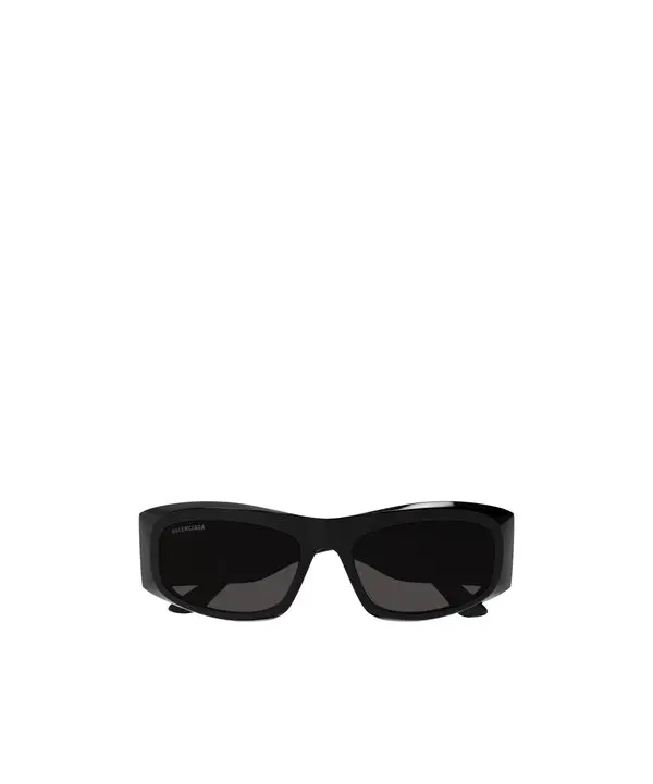 Balenciaga Rectangle-frame Sunglasses - Black