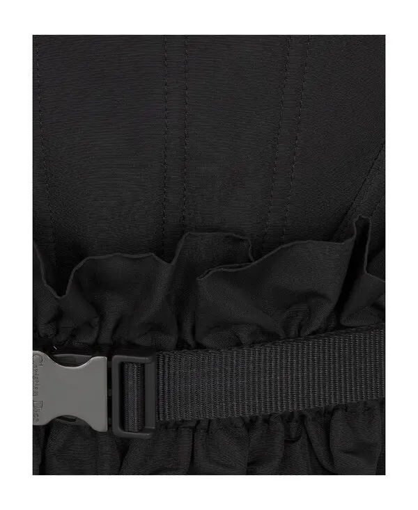 Dior Silk Damask Bustier Dress With Belt