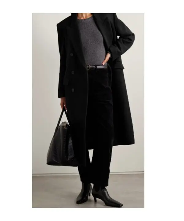NILI LOTAN Long-sleeved Double-breasted Coat