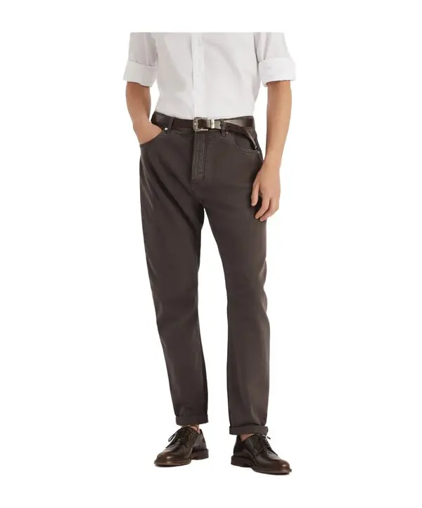 Brunello Cucinelli Garment-dyed Jeans - Brown