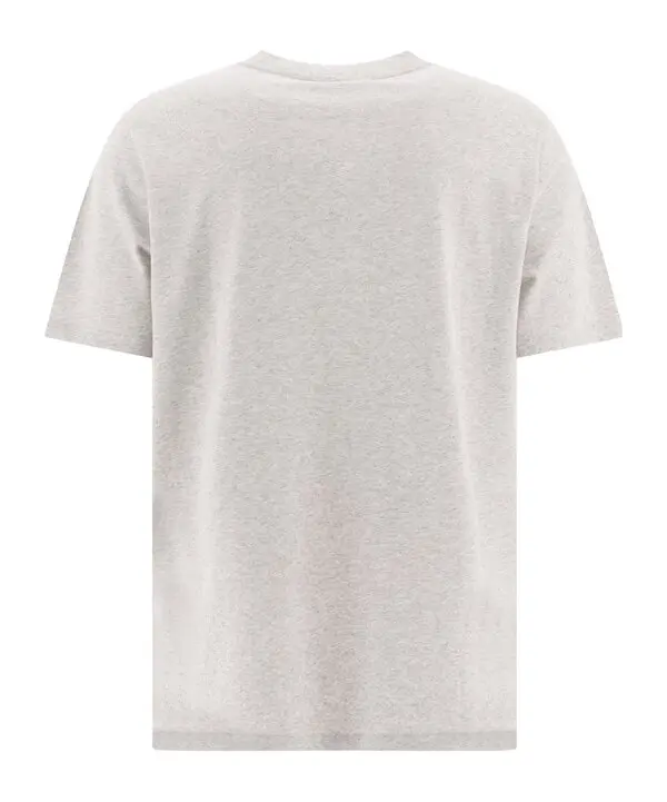 A.p.c. Logo Embroidered Crewneck T-shirt - Grey