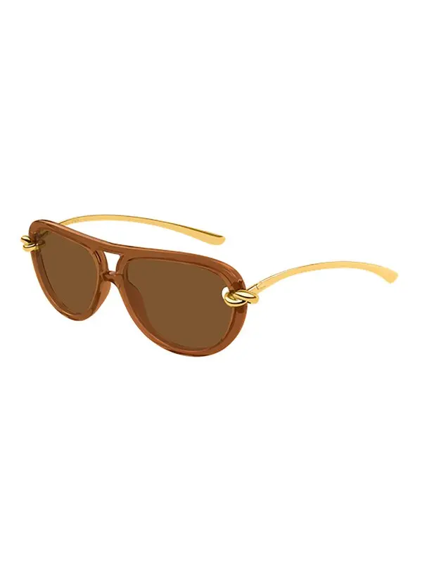 Bottega Veneta Aviator Frame Sunglasses