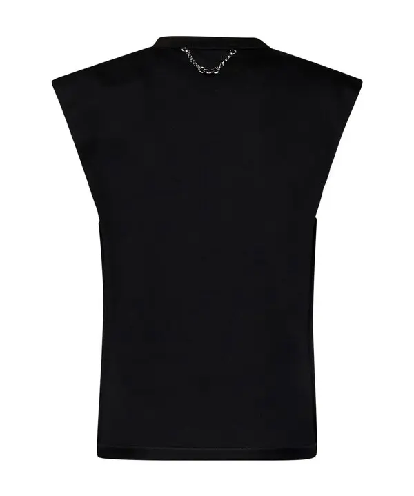 Rabanne Chain Detailed Crewneck Tank Top