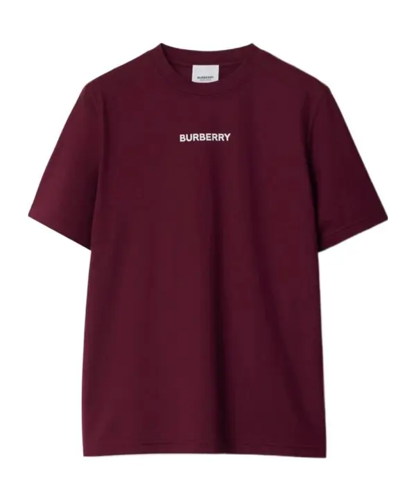 Burberry Logo Cotton T-shirt - Deep Grape