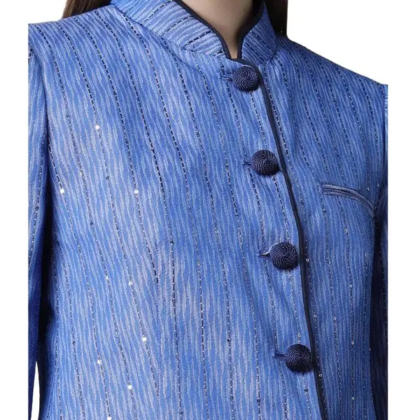 Emporio Armani Single-breasted Embellished Jacket