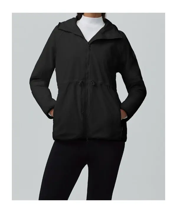 Canada Goose Lundell Hooded Windbreaker Jacket With Drawstring Waist