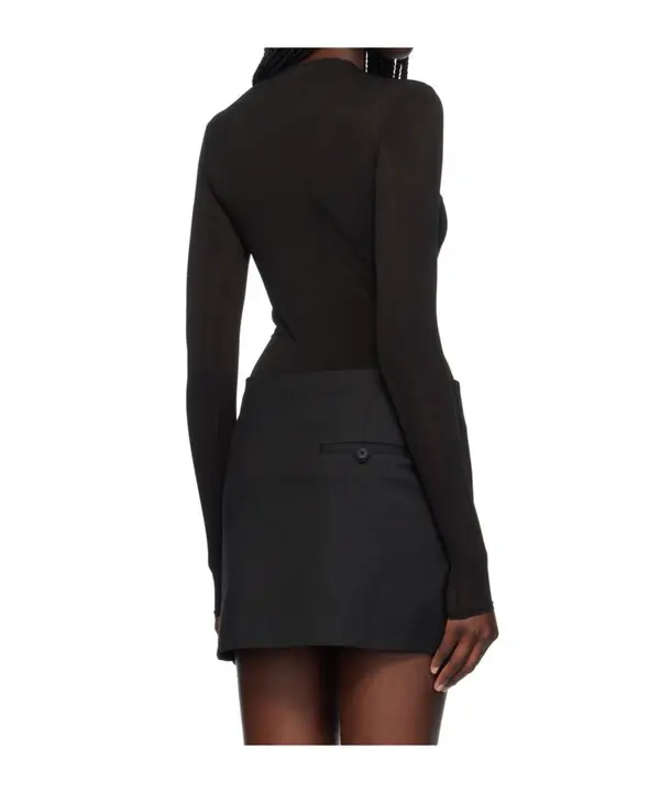 Wardrobe.NYC Crewneck Long-sleeve Jumpsuit