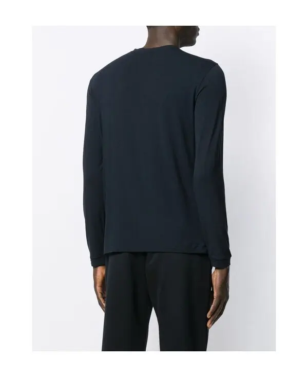 Giorgio Armani Crewneck Long-sleeved T-shirt - Black