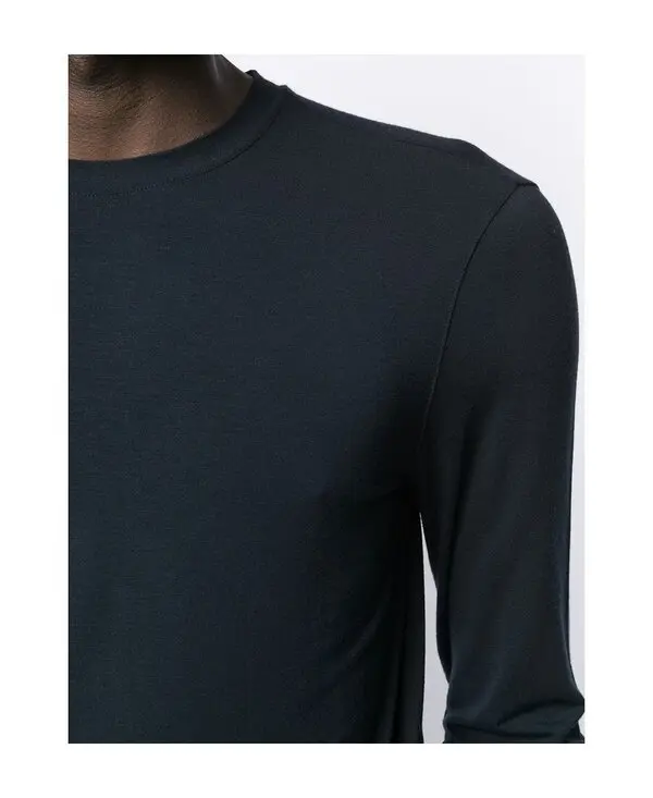 Giorgio Armani Crewneck Long-sleeved T-shirt - Black