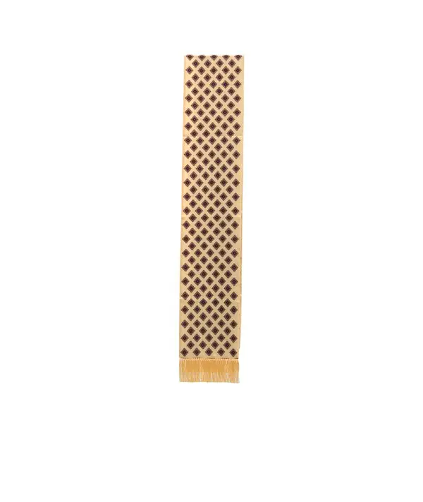 Celine Smocking Scarf In Silk Twill - Nude