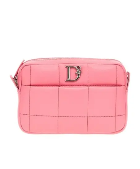 Dsquared2 D2 Plaque Small Crossbody Bag - Pink