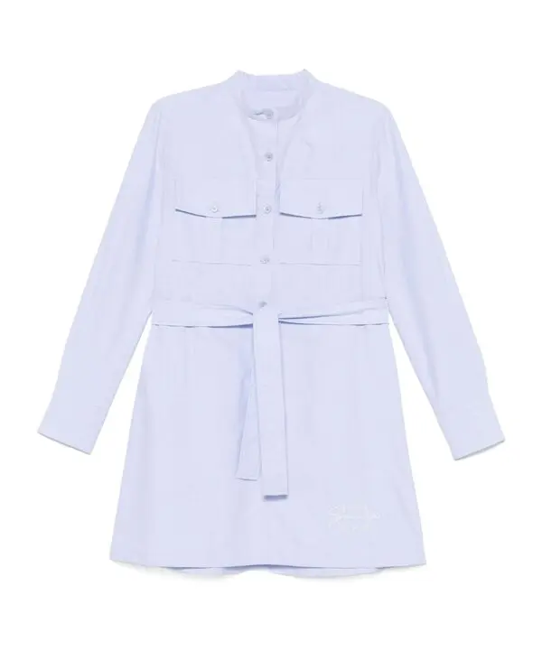 Givenchy Embroidered Mini Dress - Light Blue