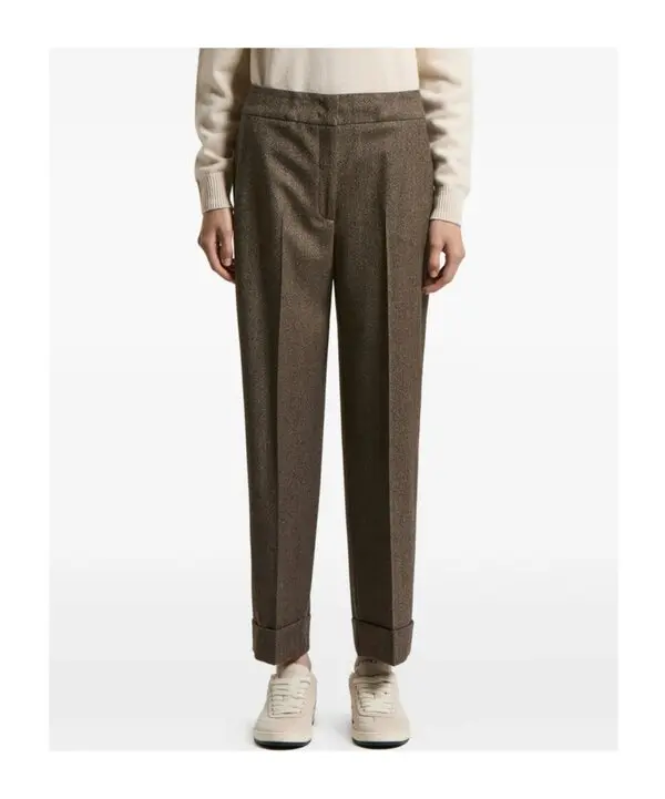 Peserico Tailored Cuffed Hem Trousers